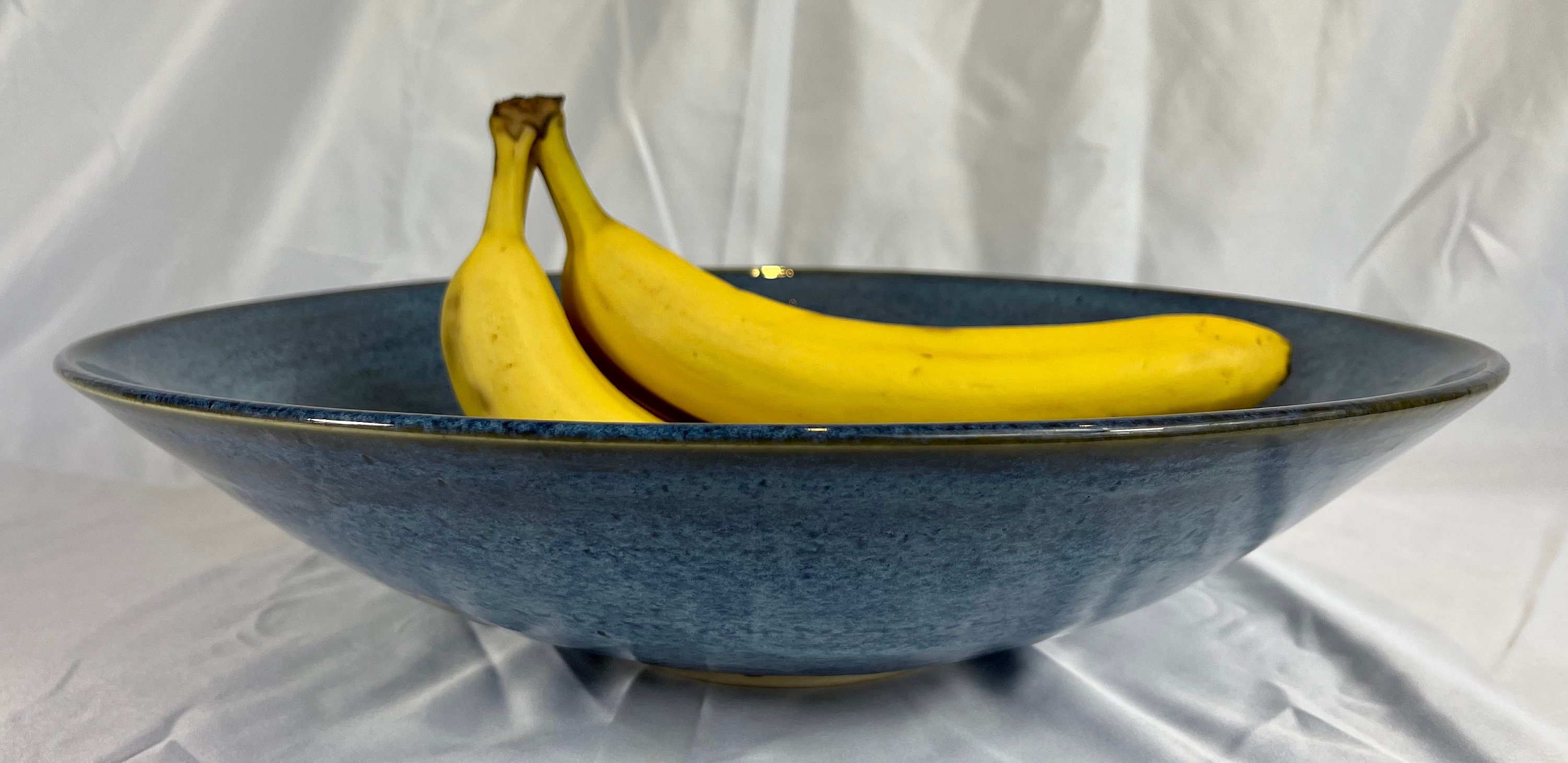 Large Blue Ceramic Bowl, Fruit Bowl, Pasta Bowl, Salad Bowl - Etsy