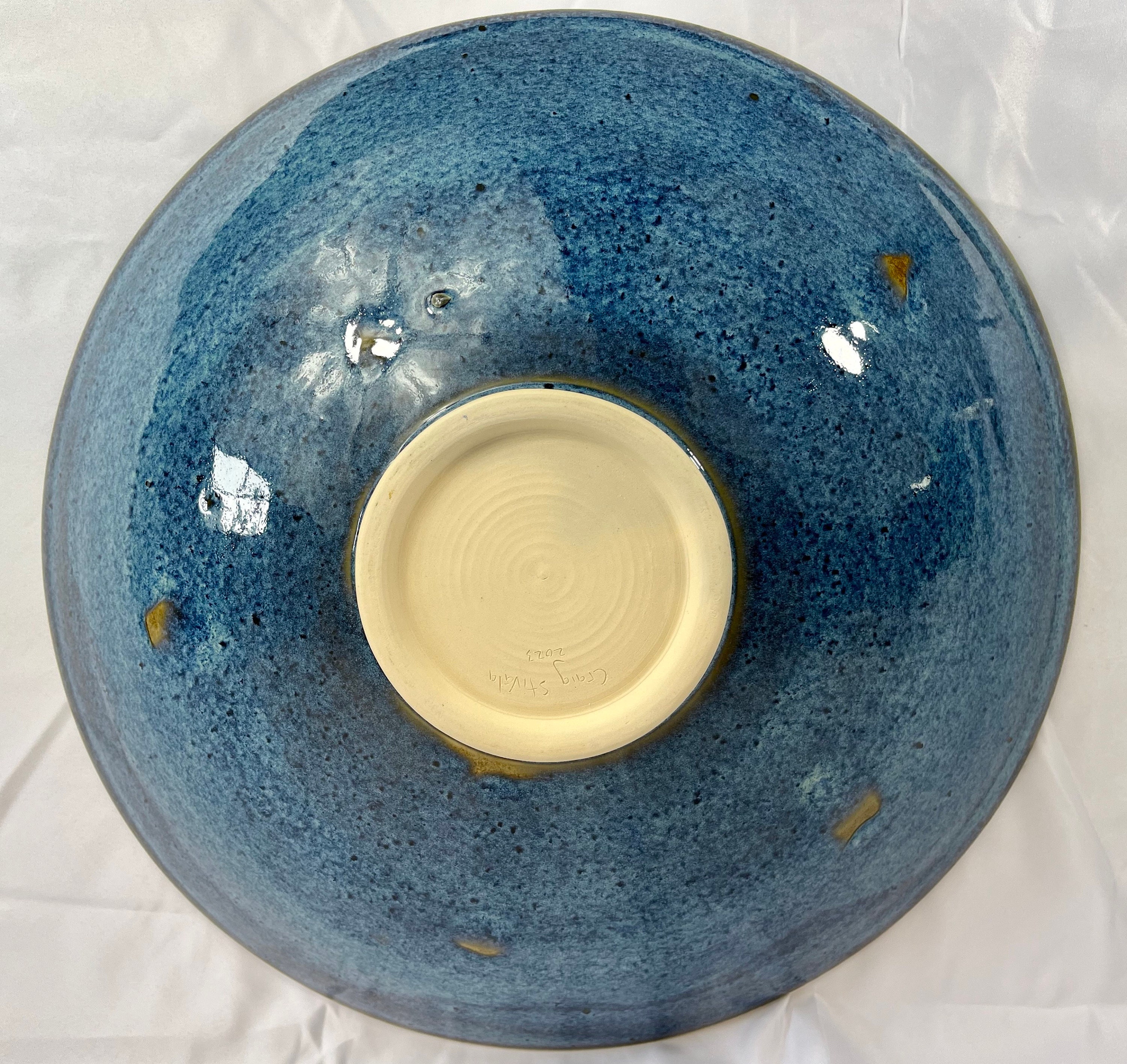 Large Blue Ceramic Bowl, Fruit Bowl, Pasta Bowl, Salad Bowl - Etsy