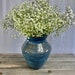 Large Blue Ceramic Vase - Etsy