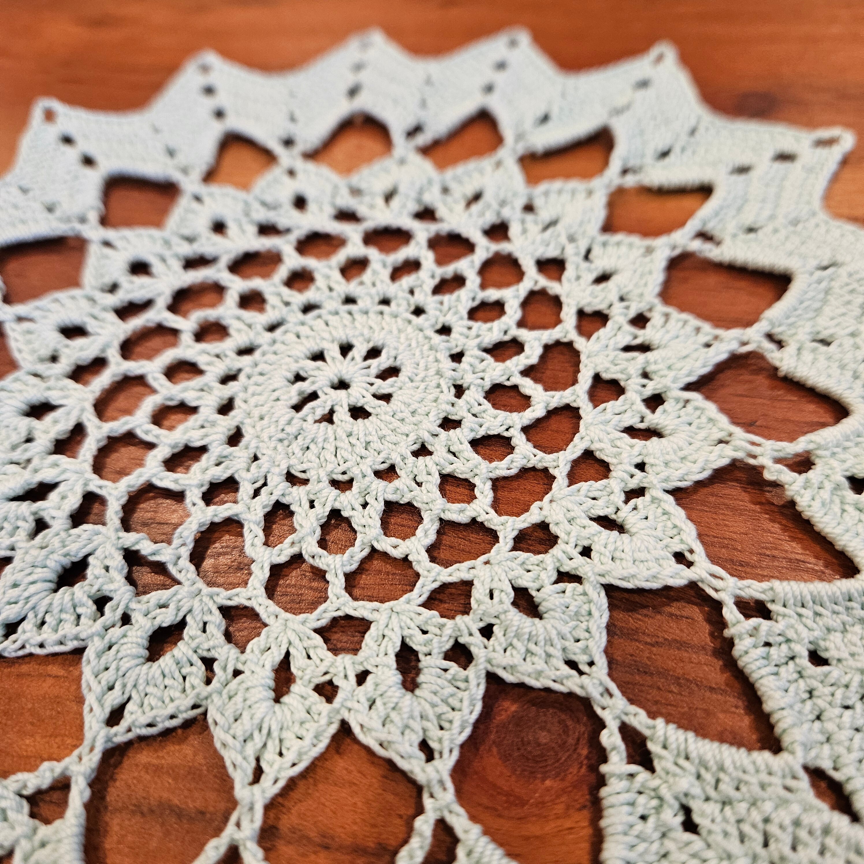 7.5 Inch Doily / Handmade Crocheted Circle Cotton Doily, Approx. 7.5 Inch 19 Cm in Diameter ...