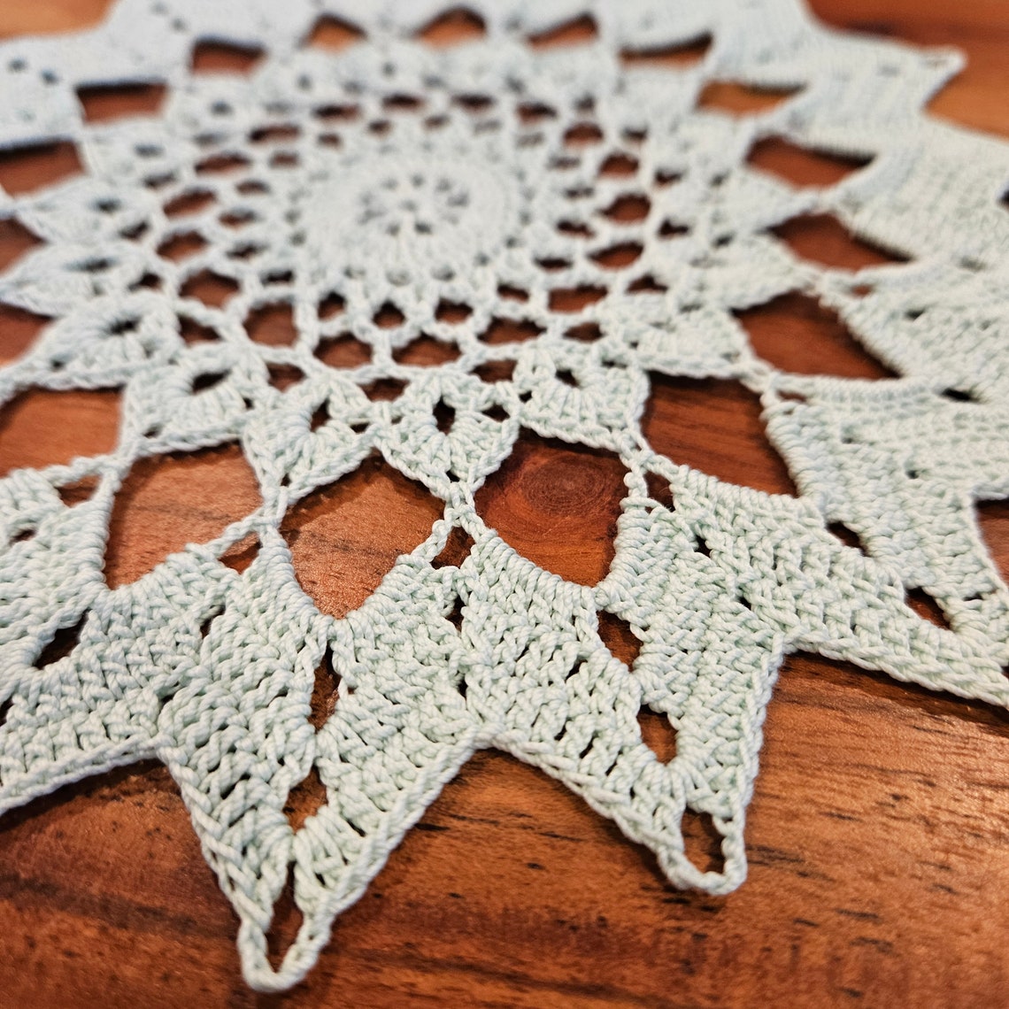 7.5 Inch Doily / Handmade Crocheted Circle Cotton Doily, Approx. 7.5 ...