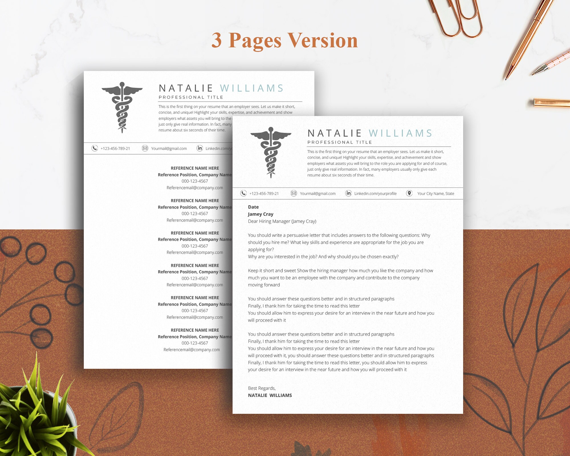 Nurse Resume Template Online Edit Resume Template Nursing - Etsy