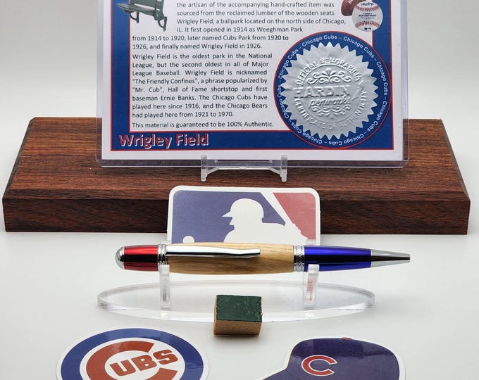 Chicago Cubs Pen | Wrigley Field Souvenir Pen | Wrigley Field Seat Pen ...