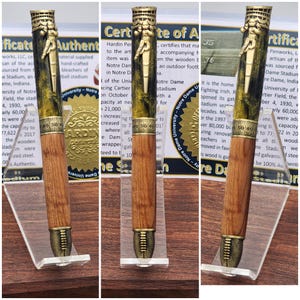 University of Notre Dame Notre Dame Stadium Souvenir Football Pen Kit ...