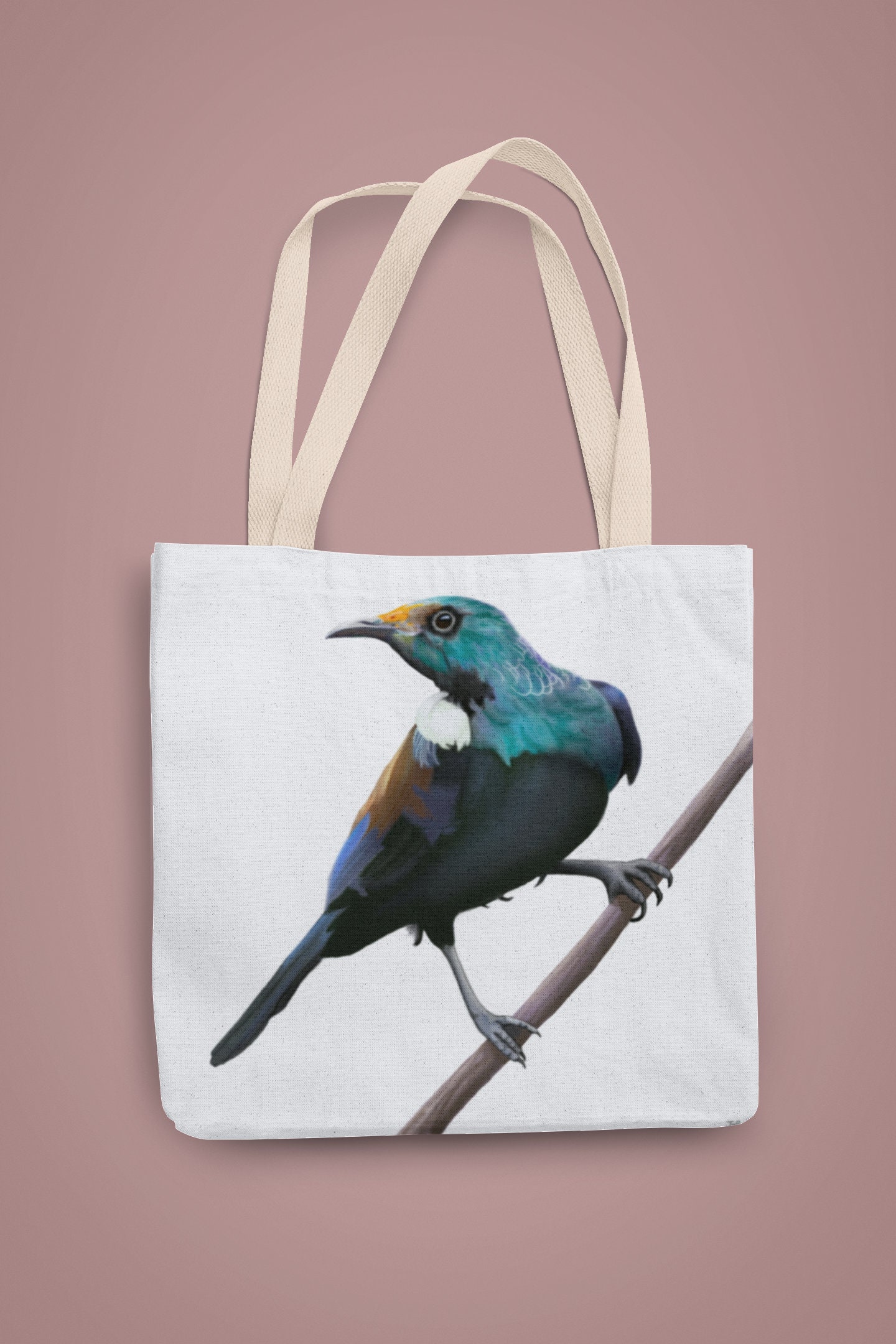 Hand Drawn Digital Painting of the New Zealand Native Tui. Digital Art ...