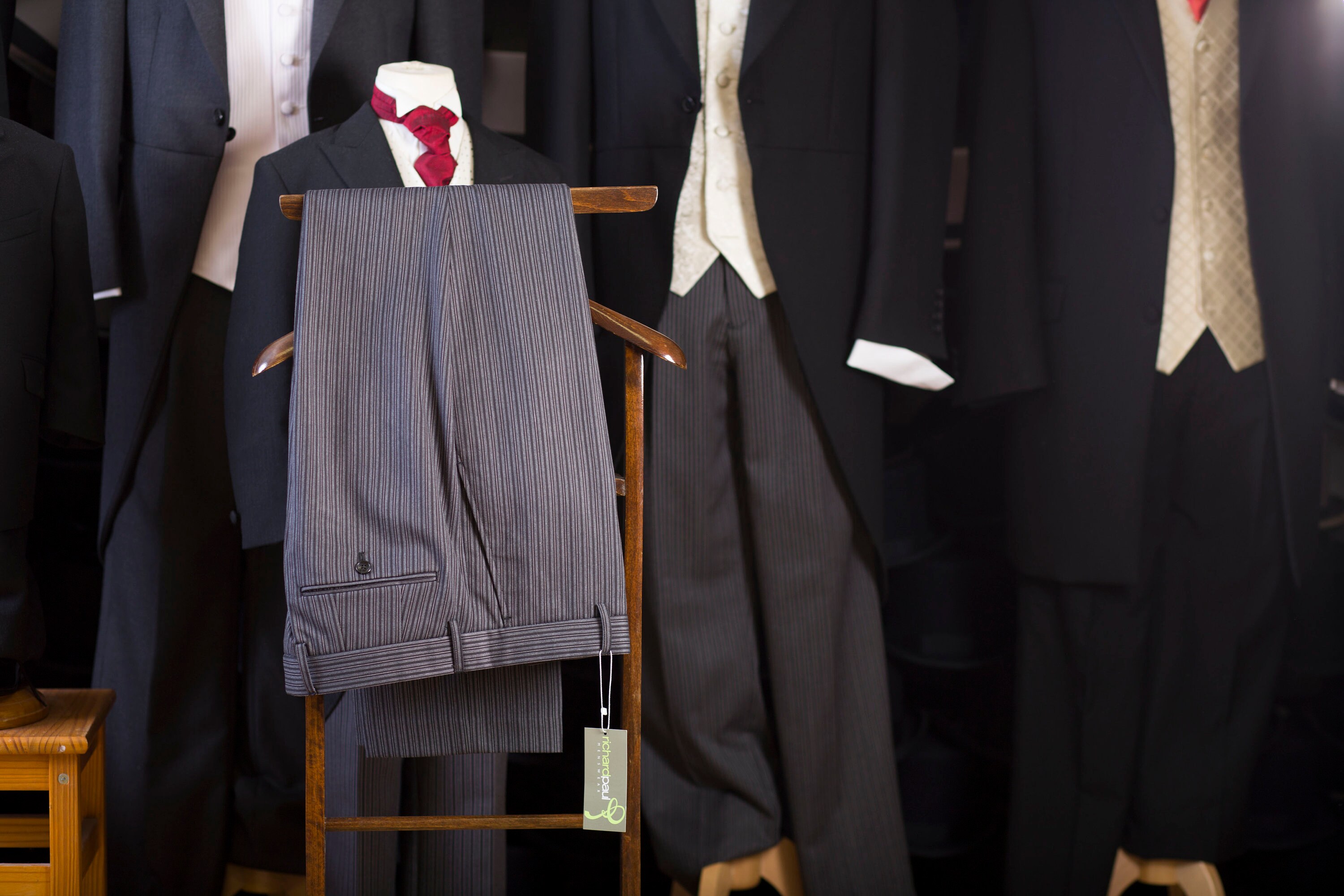 Black and Grey Pinstripe Trouser Royal Ascot Wedding Masonic Stripe ...