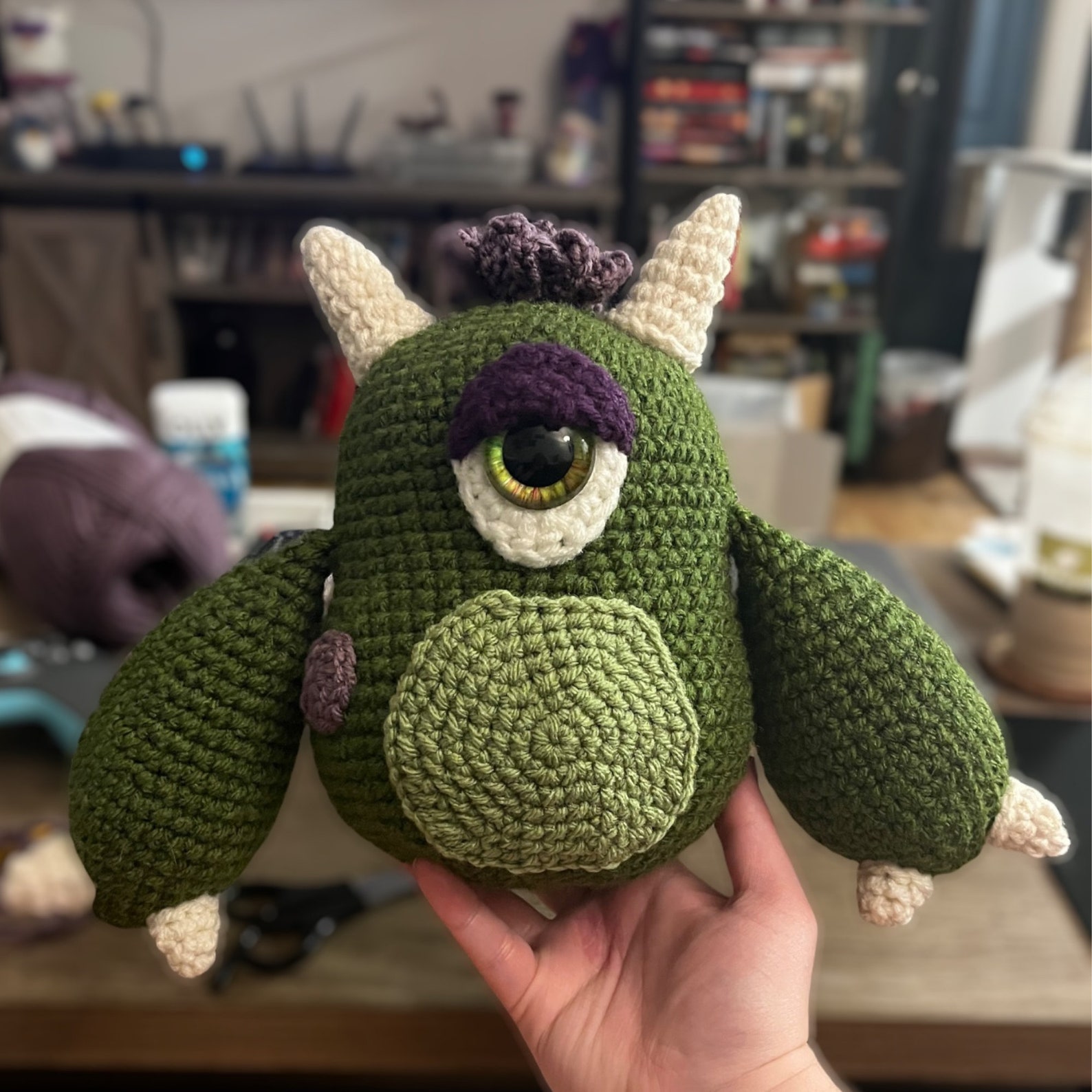 Syd the Cyclops Crochet Pattern, Toy Pattern, Crochet Amigurumi Pattern ...