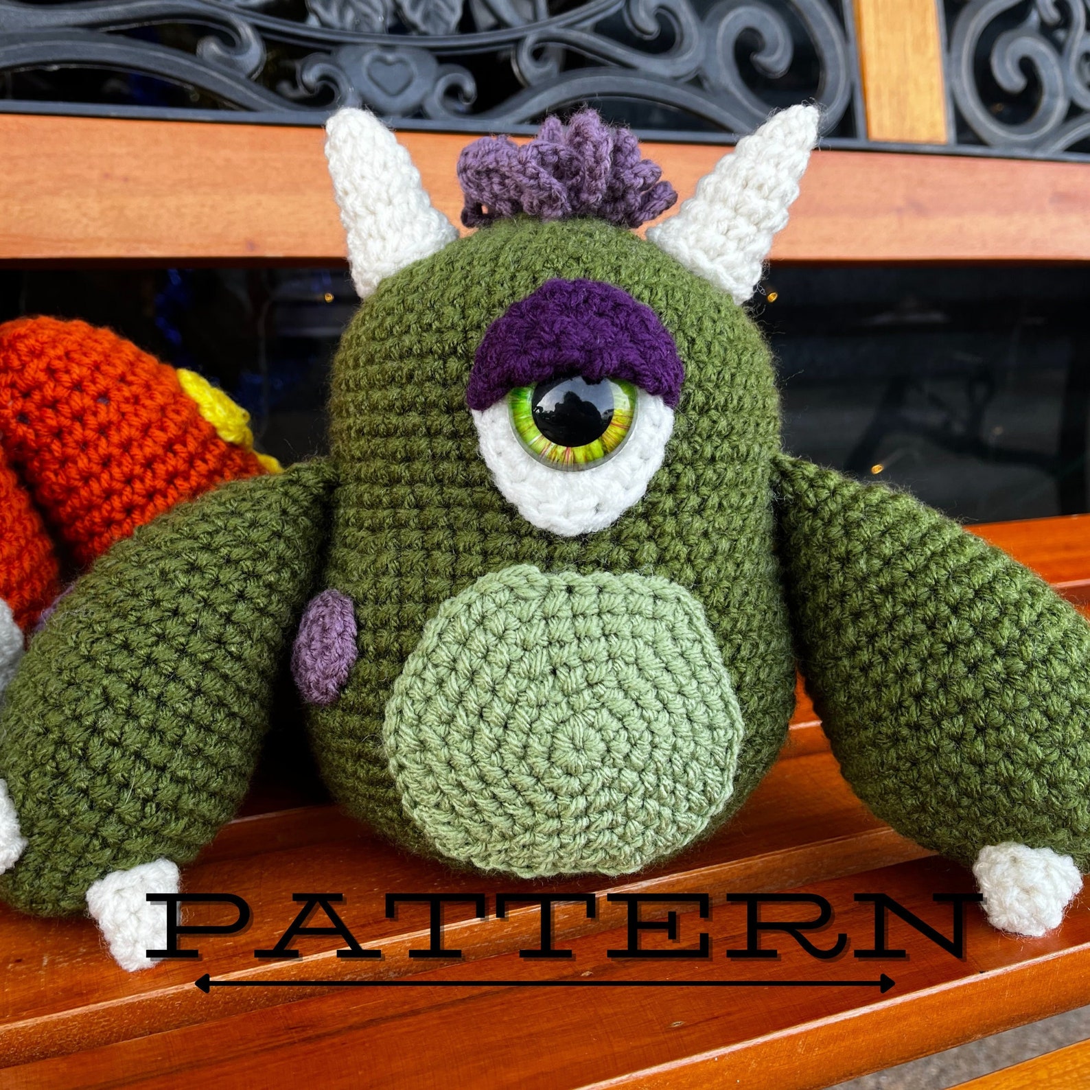 Syd the Cyclops Crochet Pattern, Toy Pattern, Crochet Amigurumi Pattern ...