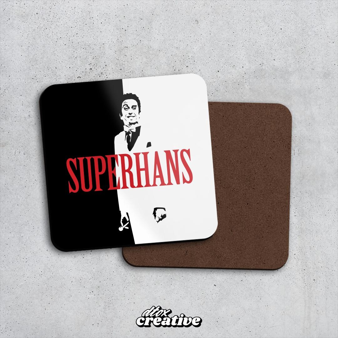 Super Hans X Scarface Peep Show Coaster - Etsy