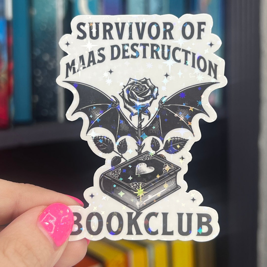 Survivor of Maas Destruction Book Club Holographic Sparkly Sticker ...