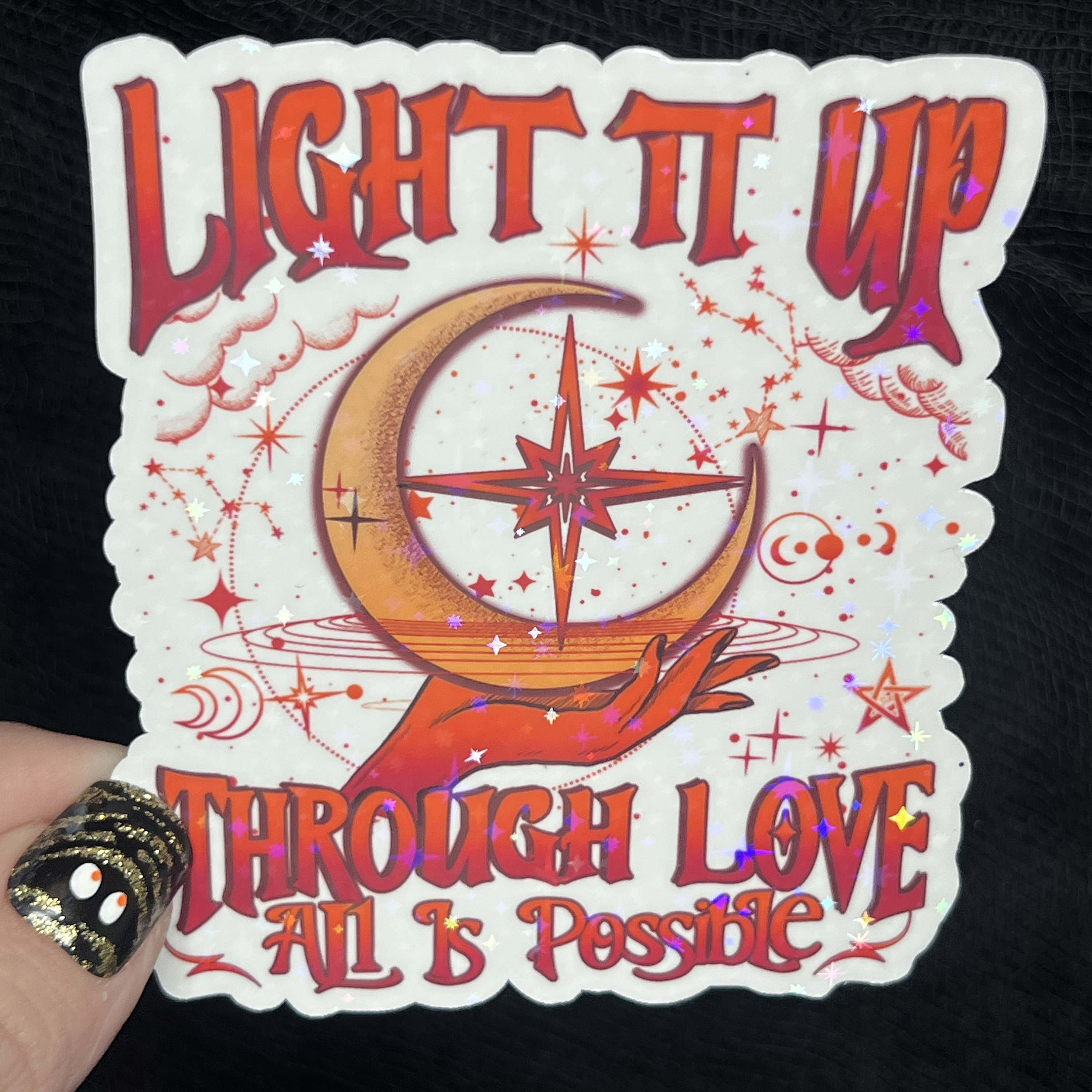 Red Crescent City Light It up Through Love All is Possible Holographic ...