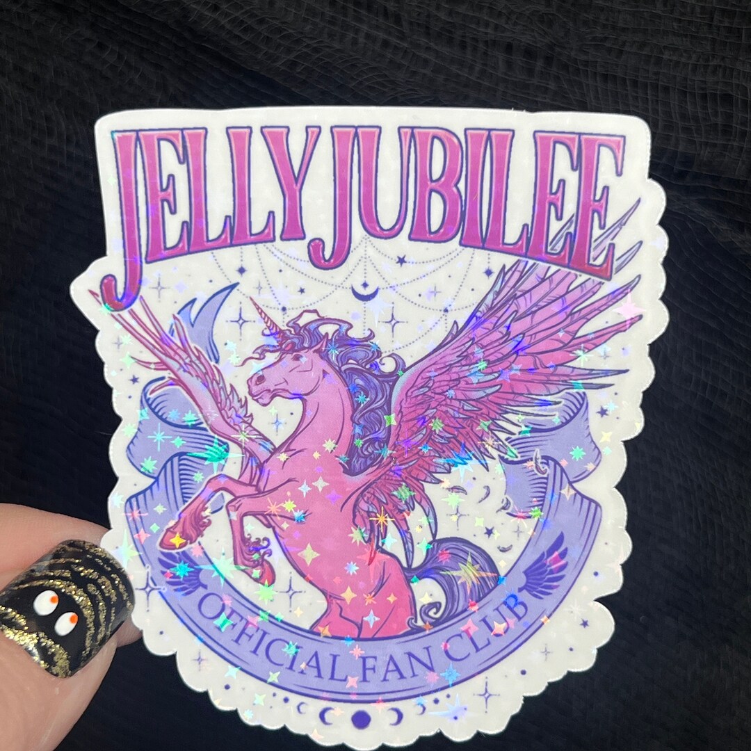 Jelly Jubilee Pink Pony Holographic Sticker, HOSAB HOEAB Hofas Decal ...