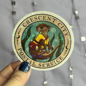 Crescent City River Otter Postal Service Holographic Sticker, HOSAB ...