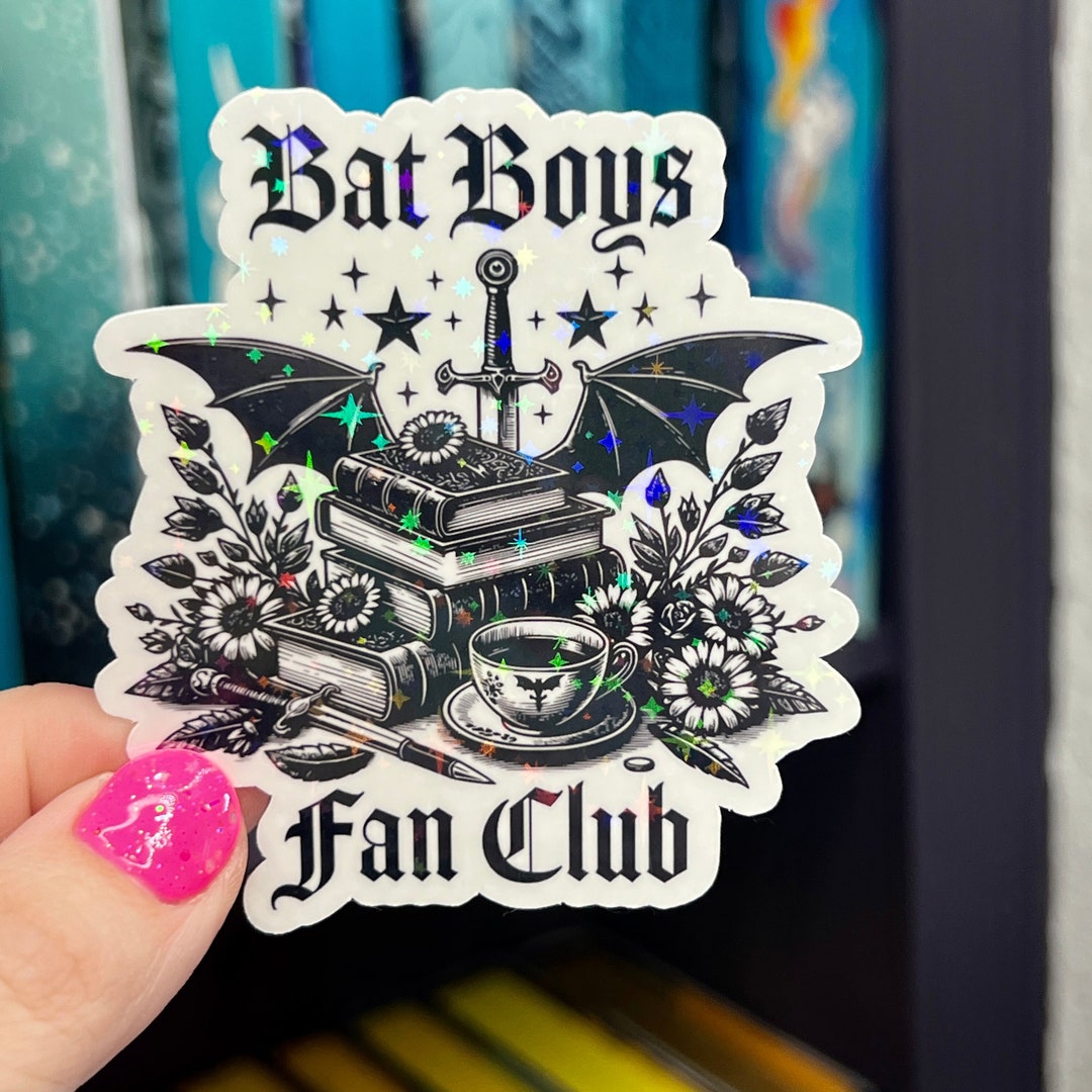 Bat Boys Fan Club Rhysand Azirel Cassian Holographic Sticker Sparkly ...