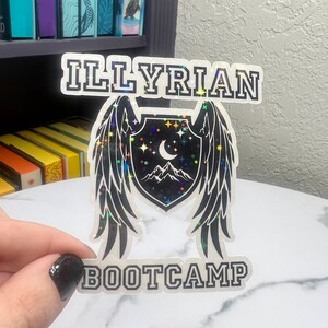 ACOTAR Illyrian Bootcamp Decal - Fantasy Warrior Wings Sticker ...