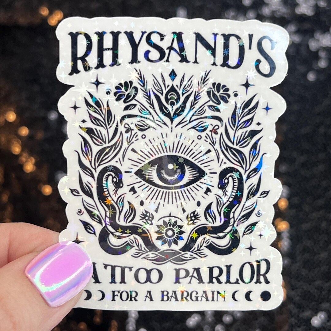 Rhysand's Tattoo Parlor A Court of Thorns and Roses Holographic Sticker ...
