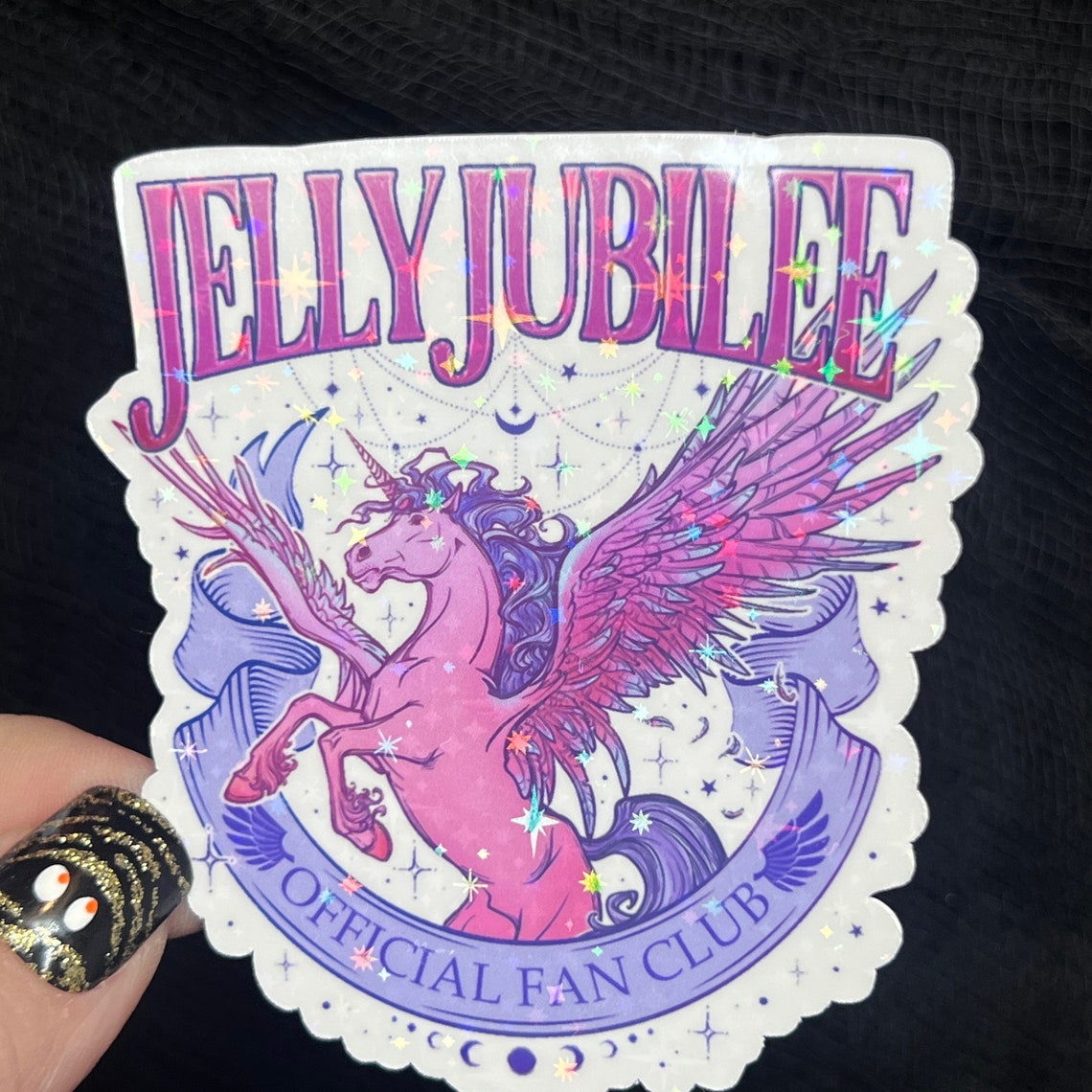 Jelly Jubilee Pink Pony Holographic Sticker, HOSAB HOEAB Hofas Decal ...