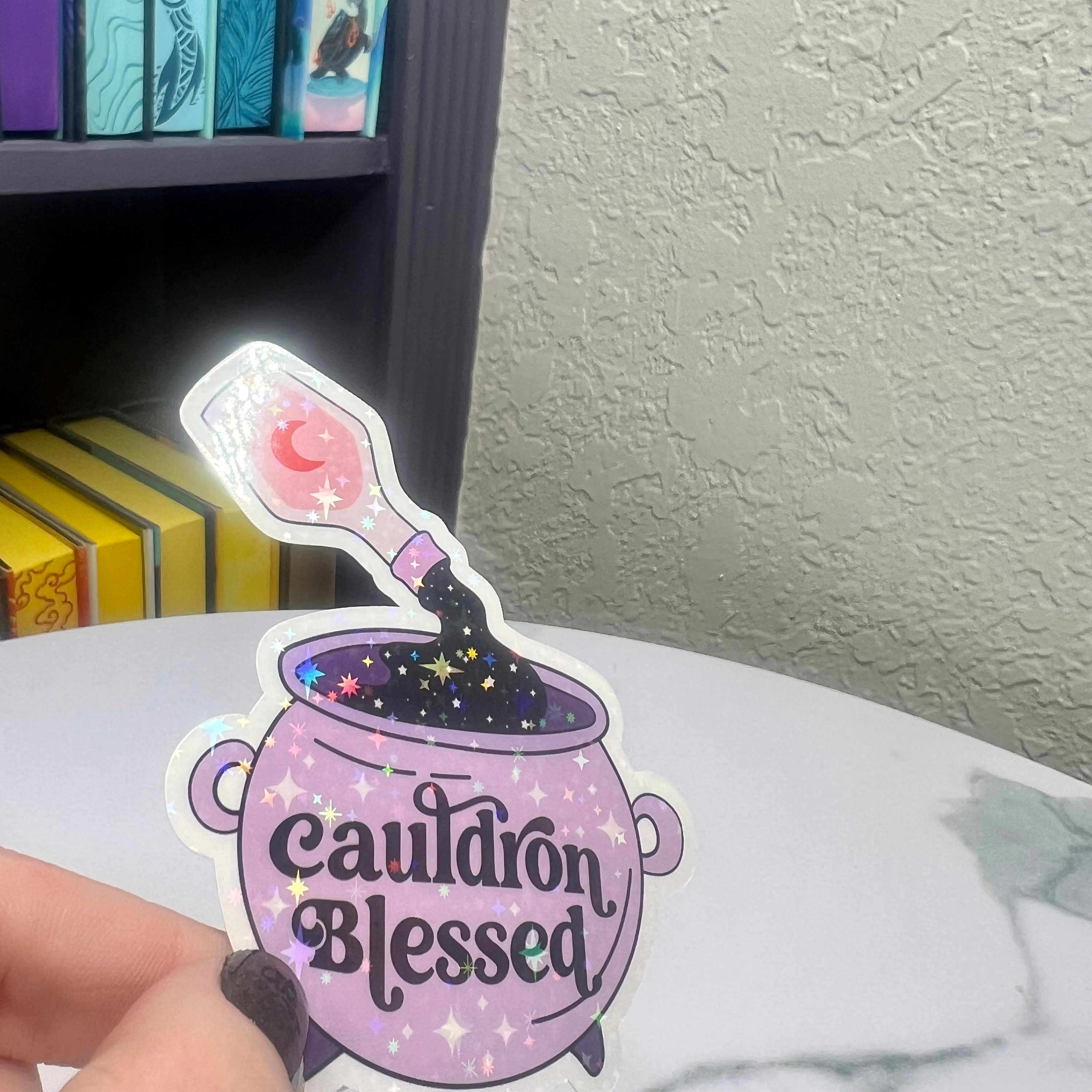ACOTAR 'cauldron Blessed' Sticker - Enchanted Purple Cauldron & Magical ...