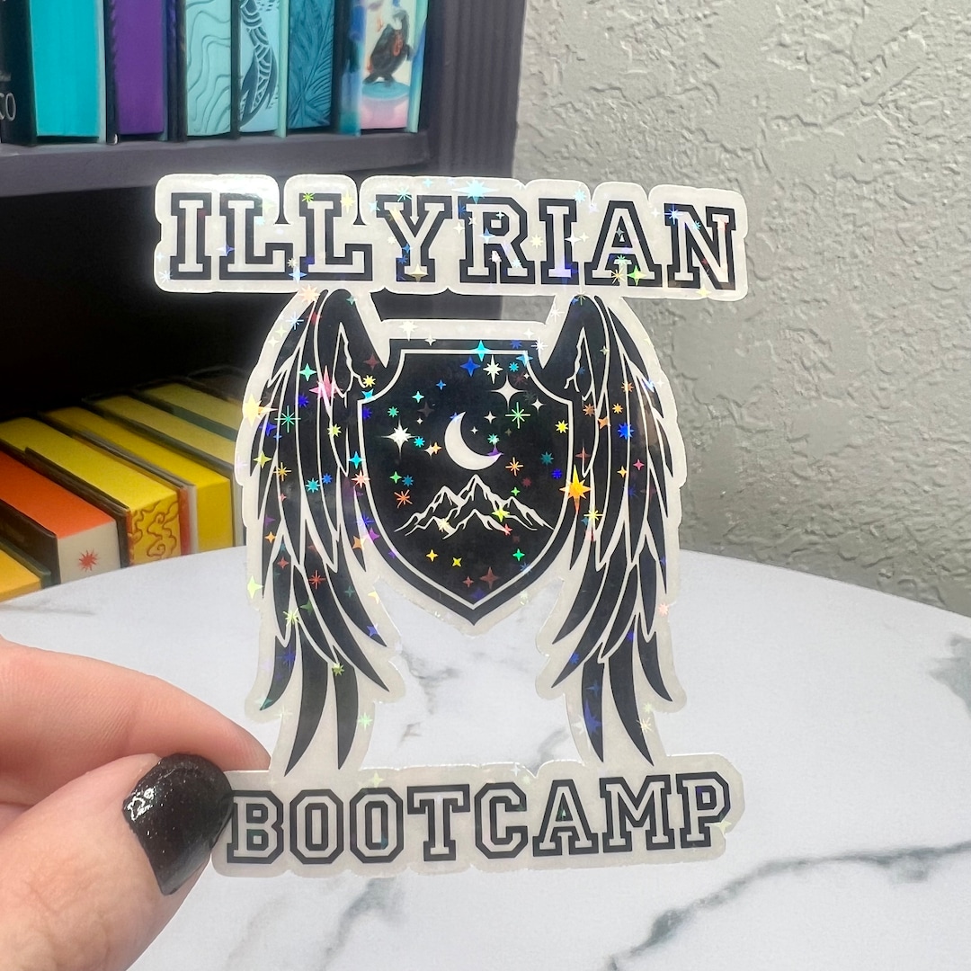 ACOTAR Illyrian Bootcamp Decal - Fantasy Warrior Wings Sticker ...