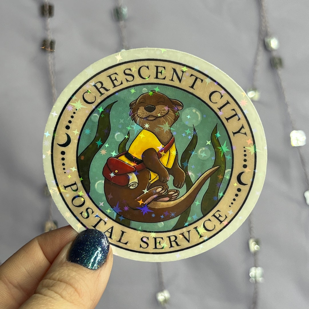 Crescent City River Otter Postal Service Holographic Sticker, HOSAB ...