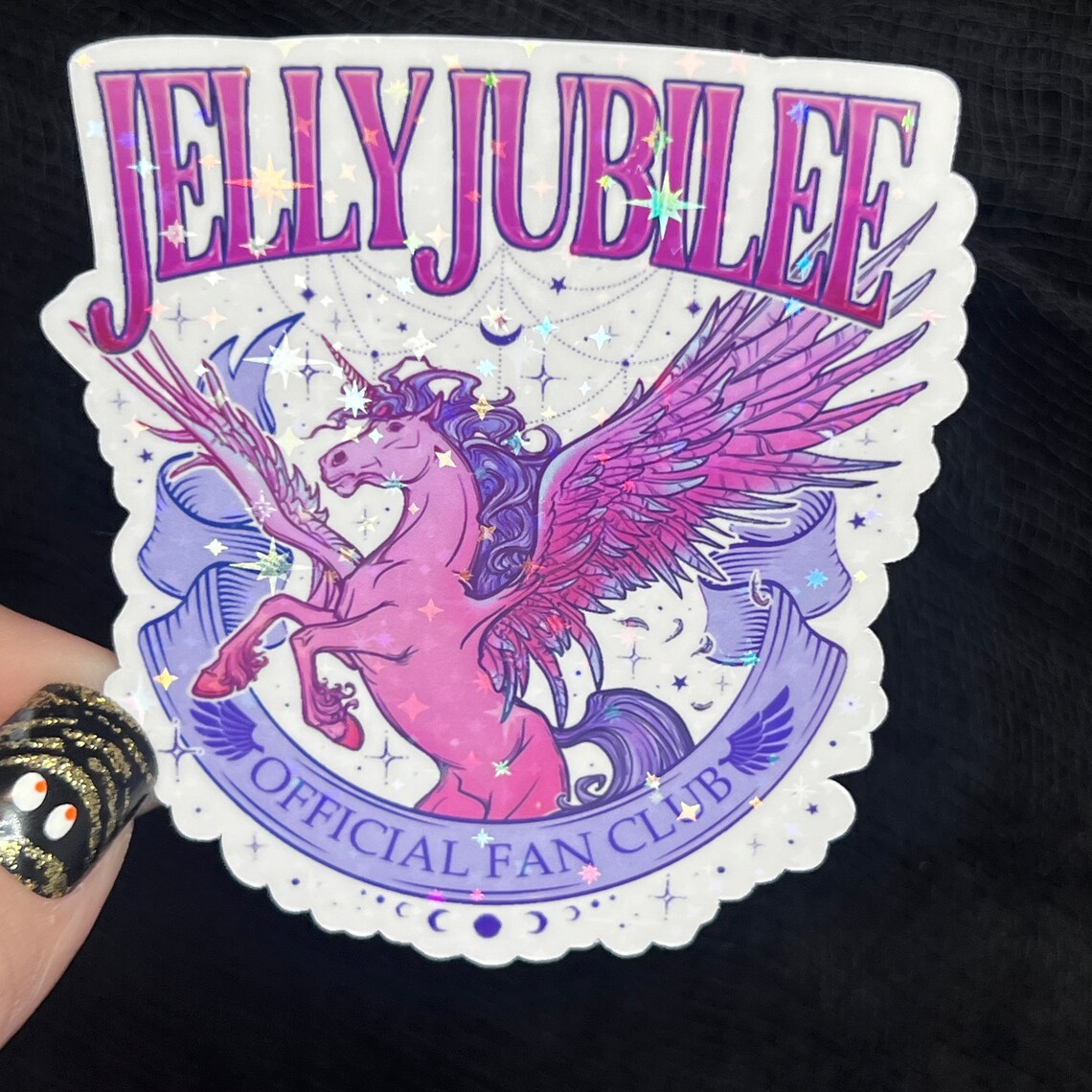 Jelly Jubilee Pink Pony Holographic Sticker, HOSAB HOEAB Hofas Decal ...