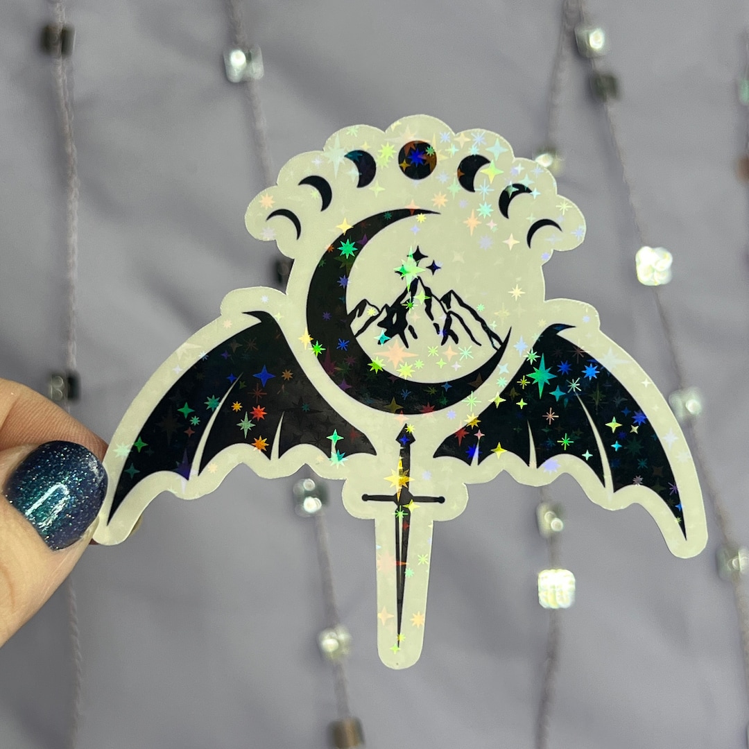 SJM Universe Holographic Sparkly Sticker ACOTAR TOG Crescent City ...