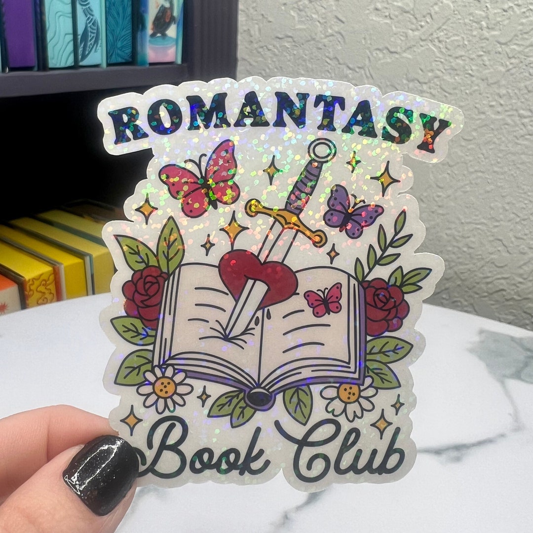 Romantasy Book Club Sticker Holographic Fantasy Decal for Readers ...