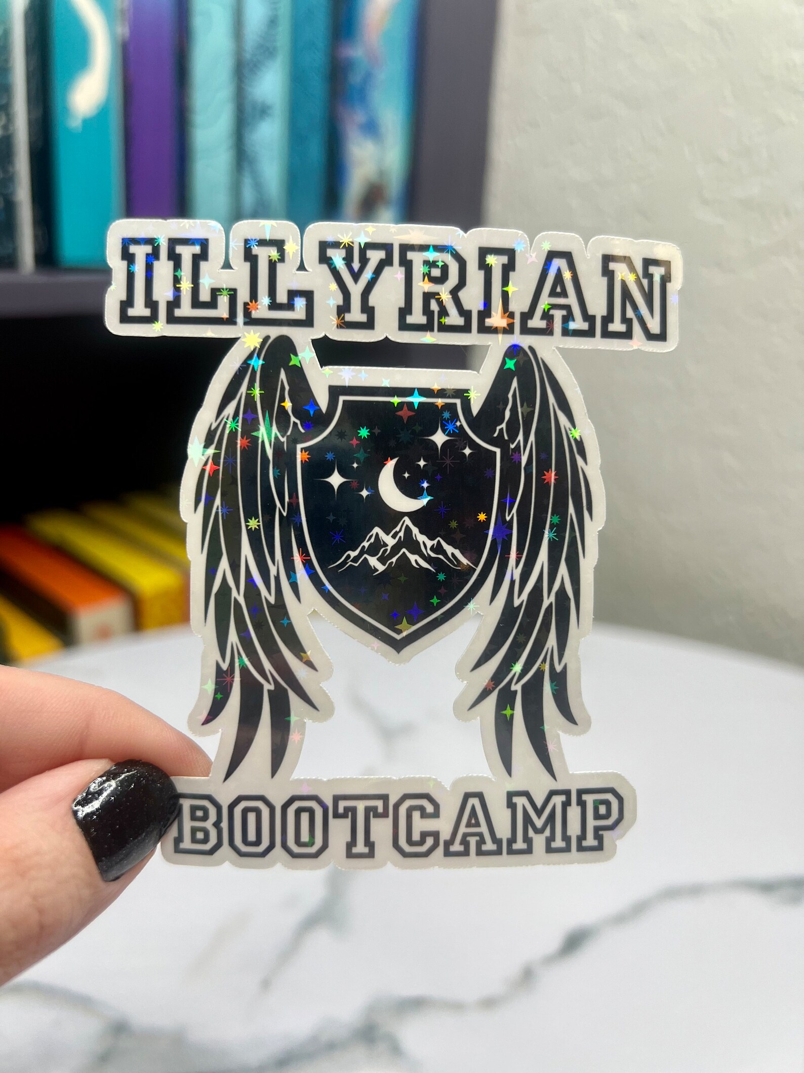 ACOTAR Illyrian Bootcamp Decal - Fantasy Warrior Wings Sticker ...