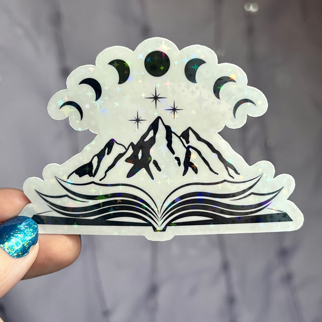 ACOTAR Velaris Book Sparkly Sticker ACOTAR Holographic Decal Kindle ...
