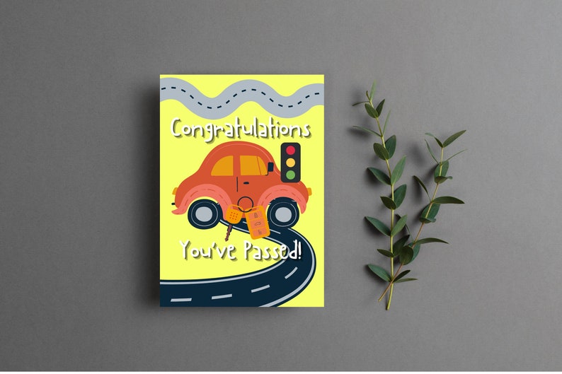 Congratulations on Passing Your Driving Test Card | Driving Test ...