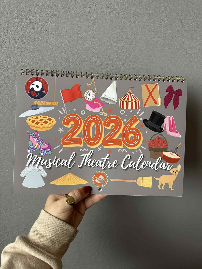 2026 Musical Theatre Calendar | 2026 Calendar Planner, Musicals ...
