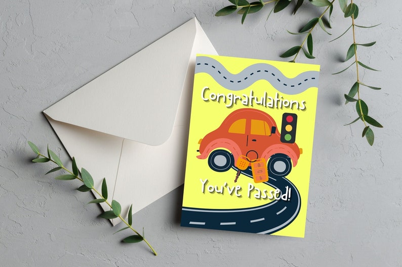 Congratulations on Passing Your Driving Test Card | Driving Test ...
