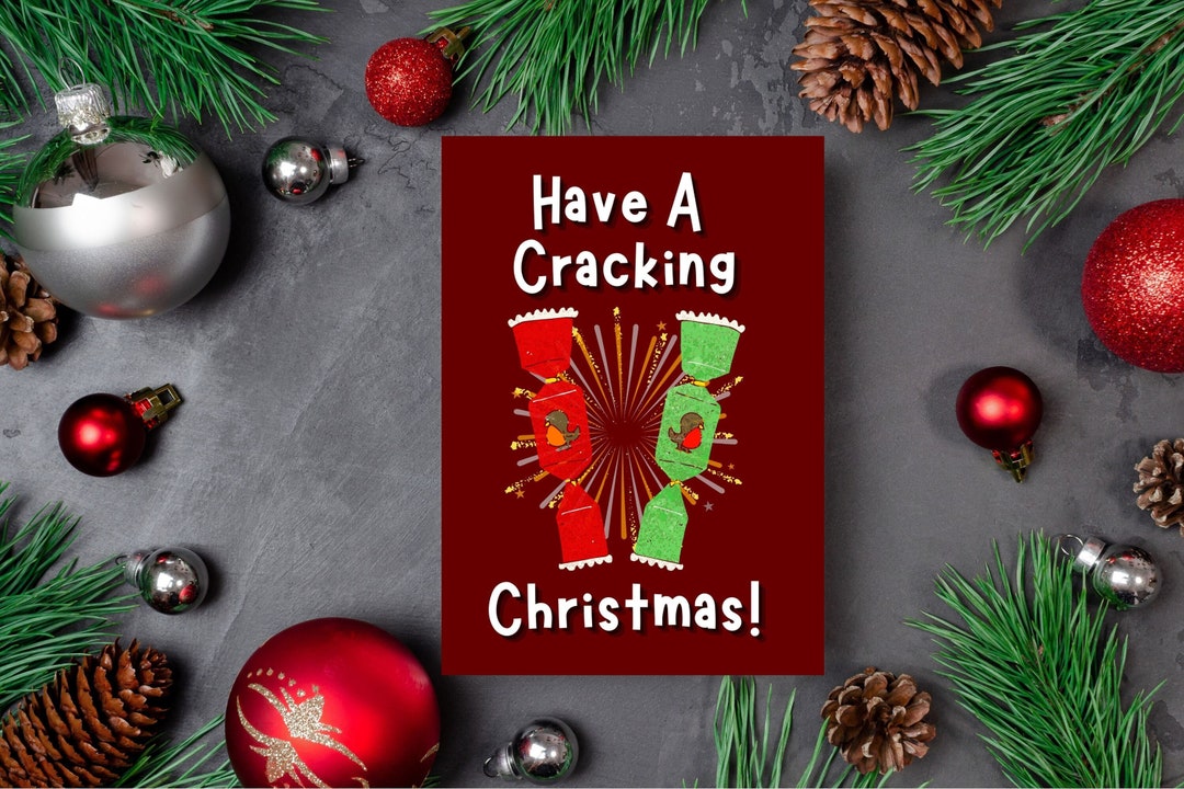 Have A Cracking Christmas Cracker Christmas Card | Cracker Pun ...