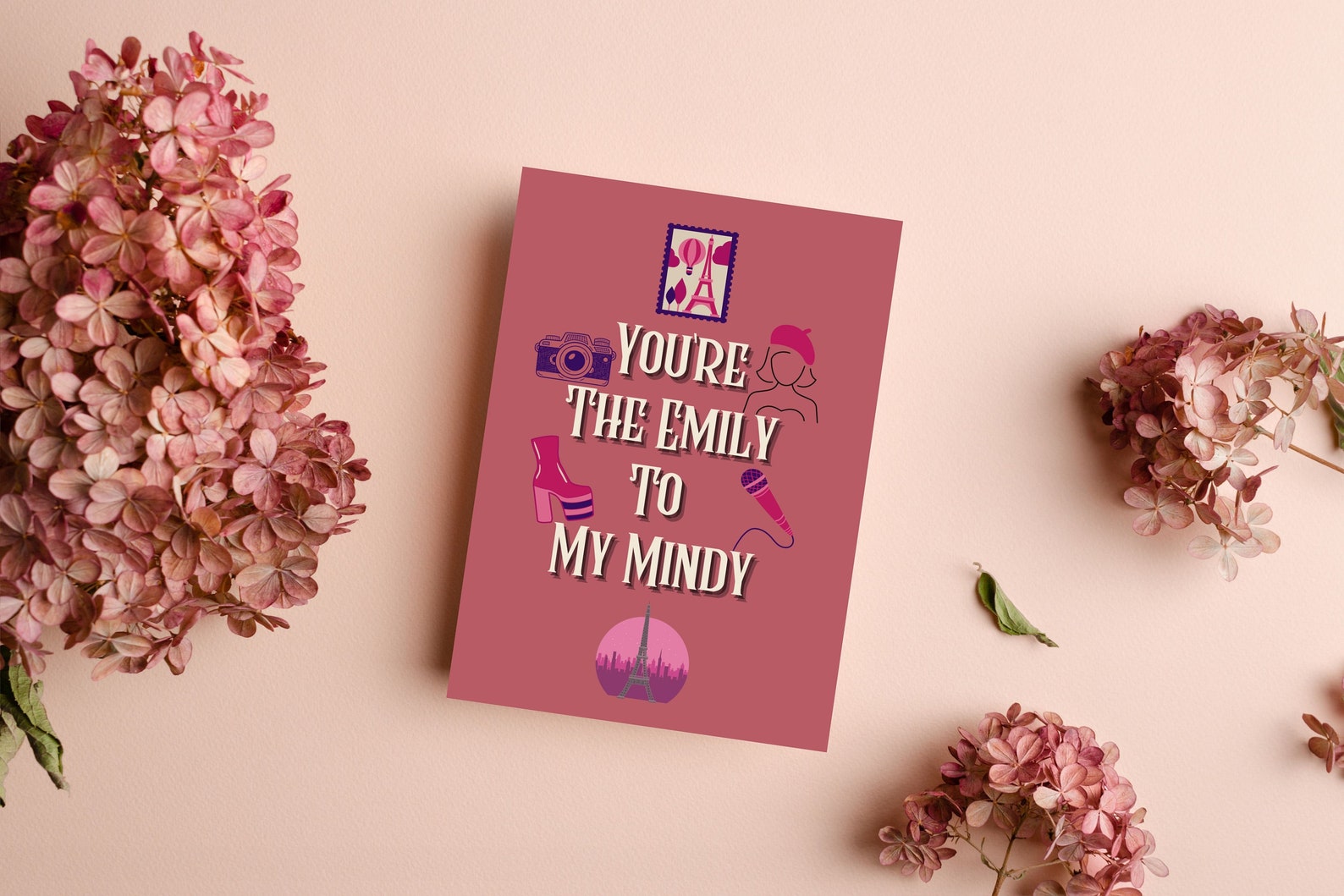 Emily in Paris Birthday Card | Mindy, Funny Pun Galentine's Card, Cute ...