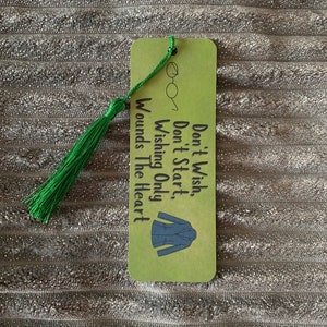 Set of 4 Wicked Musical Quote Song Lyric Bookmarks | I'm Not That Girl ...