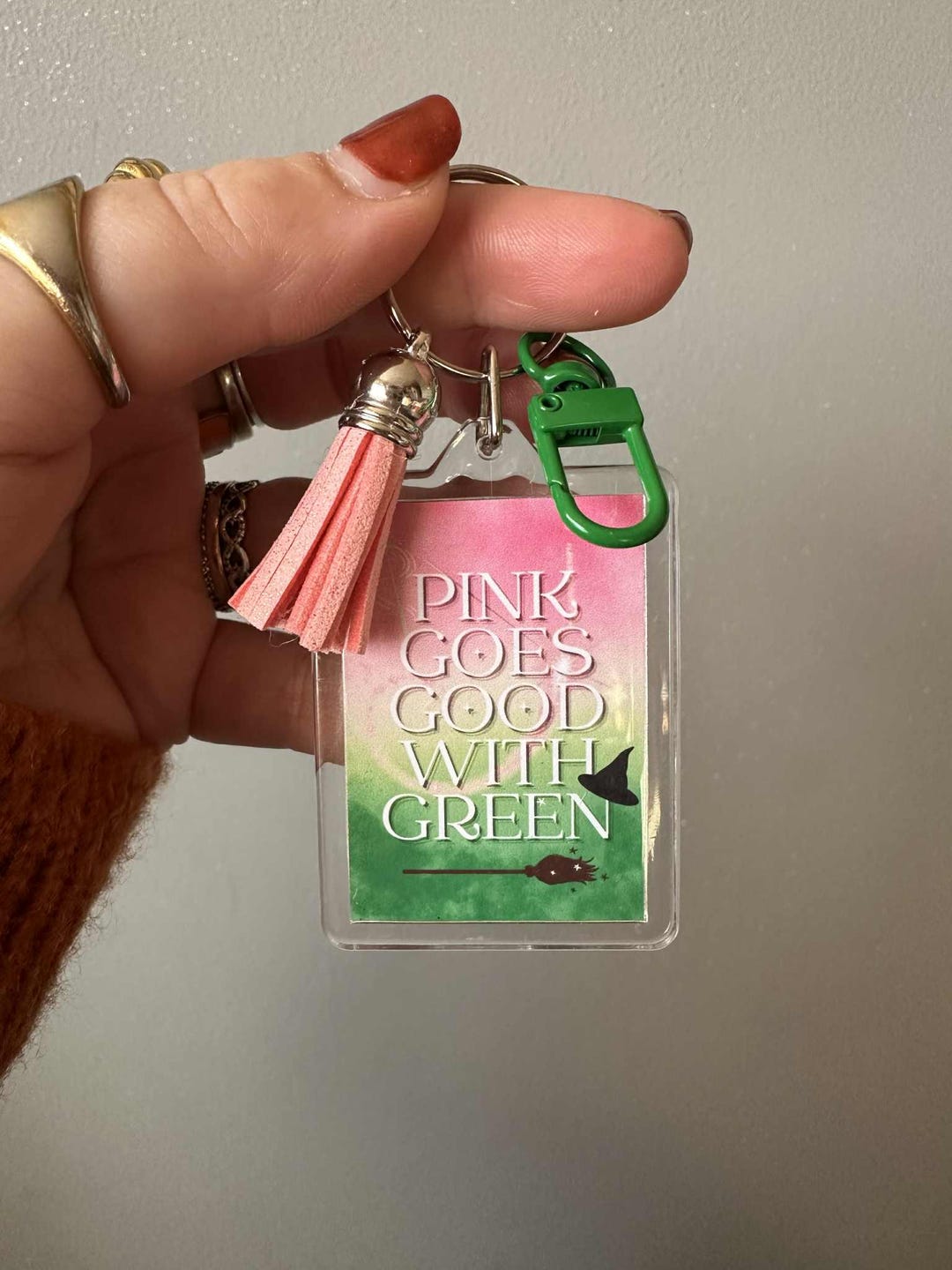 Wicked the Musical Keyring Keychain Bag Charm Accessory | Pink Goes ...