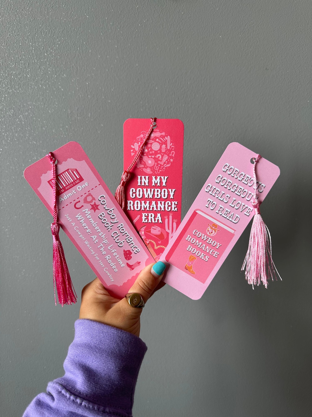 Set of 3 Cowboy Romance Bookmarks | Cowboy Romance Era, Cowgirl Romance ...