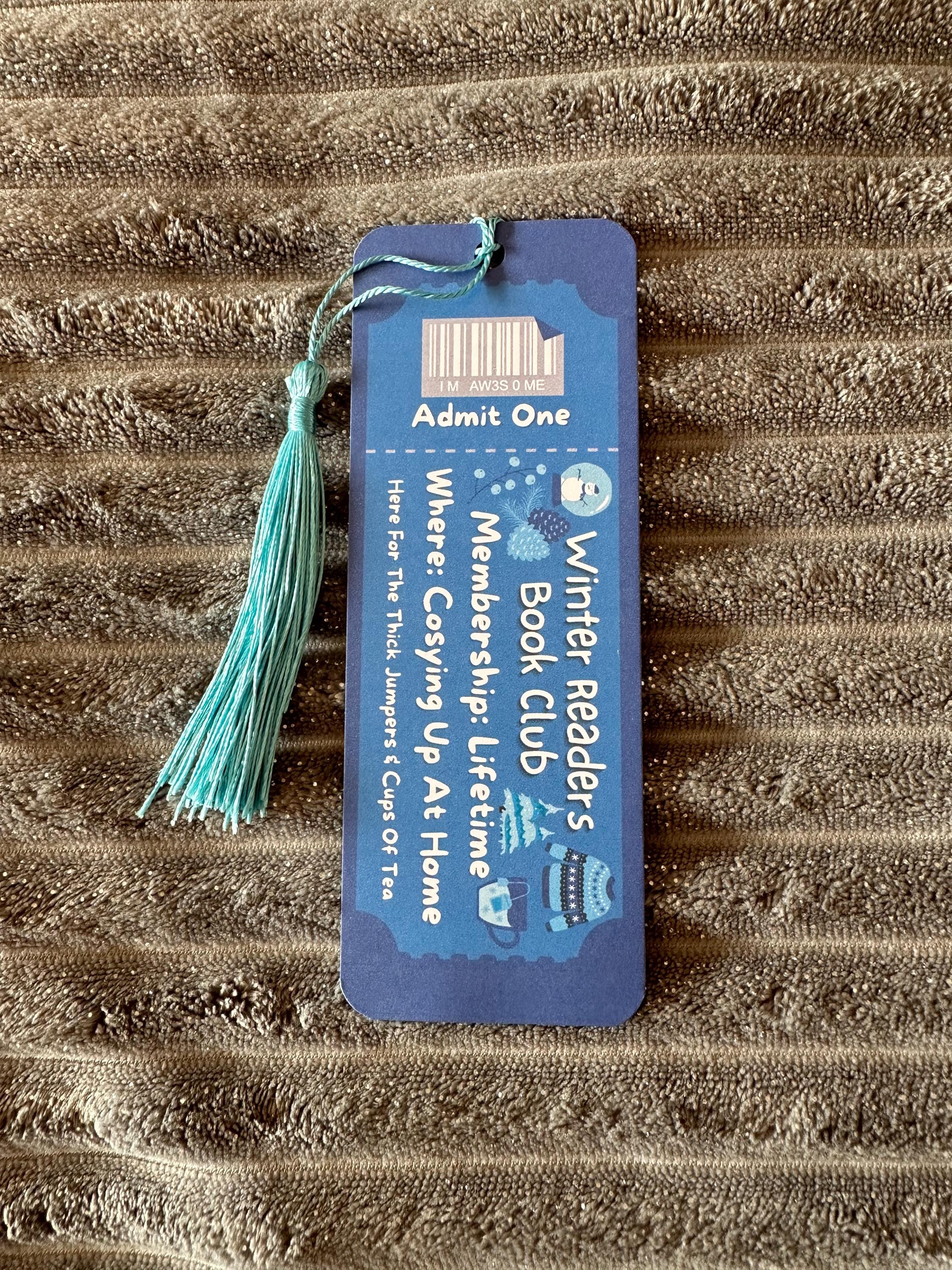 Set of 3 Christmas & Winter Book Club Bookmarks | Christmas Bookmark ...