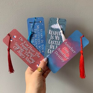 Set of 4 Wicked Musical Quote Song Lyric Bookmarks | I'm Not That Girl ...