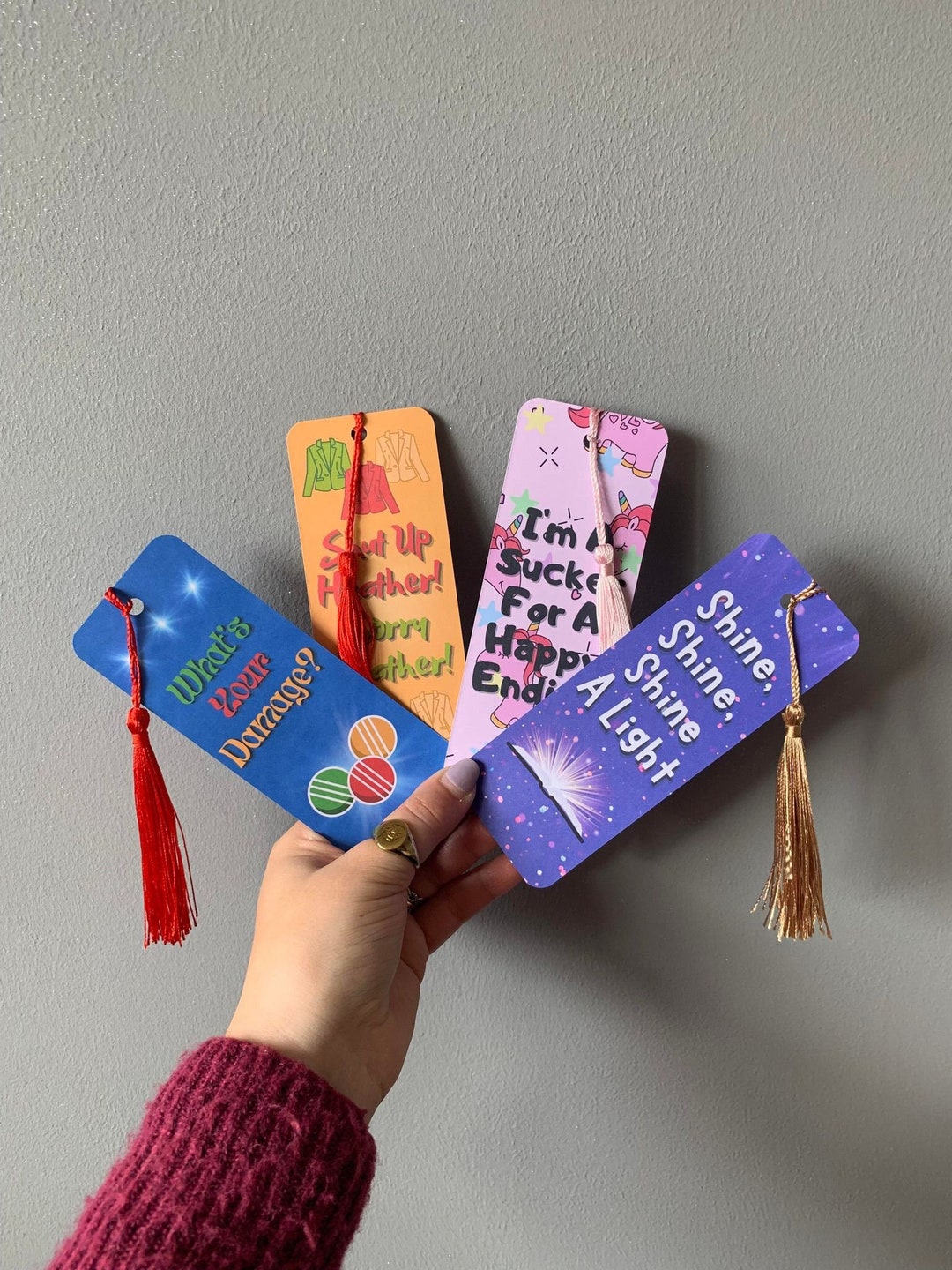 Set of 4 Heathers the Musical Quote Song Lyrics Bookmarks | What's Your ...