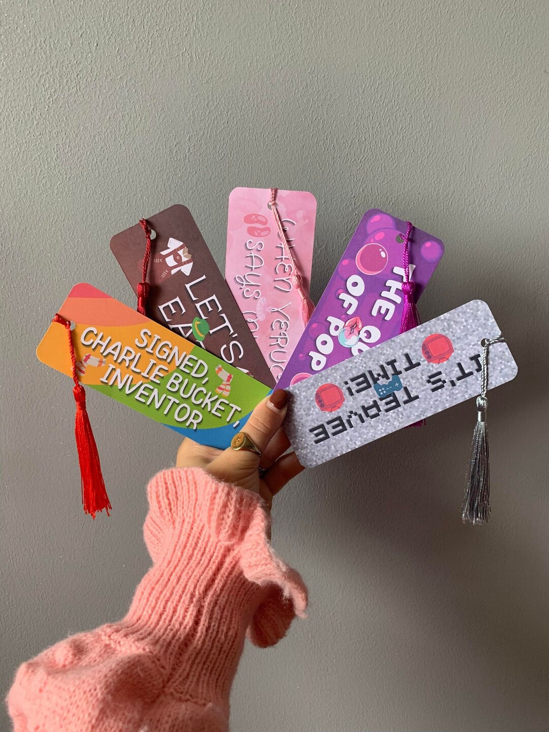 Set of 5 Charlie and the Chocolate Factory the Musical Quote Song Lyric ...