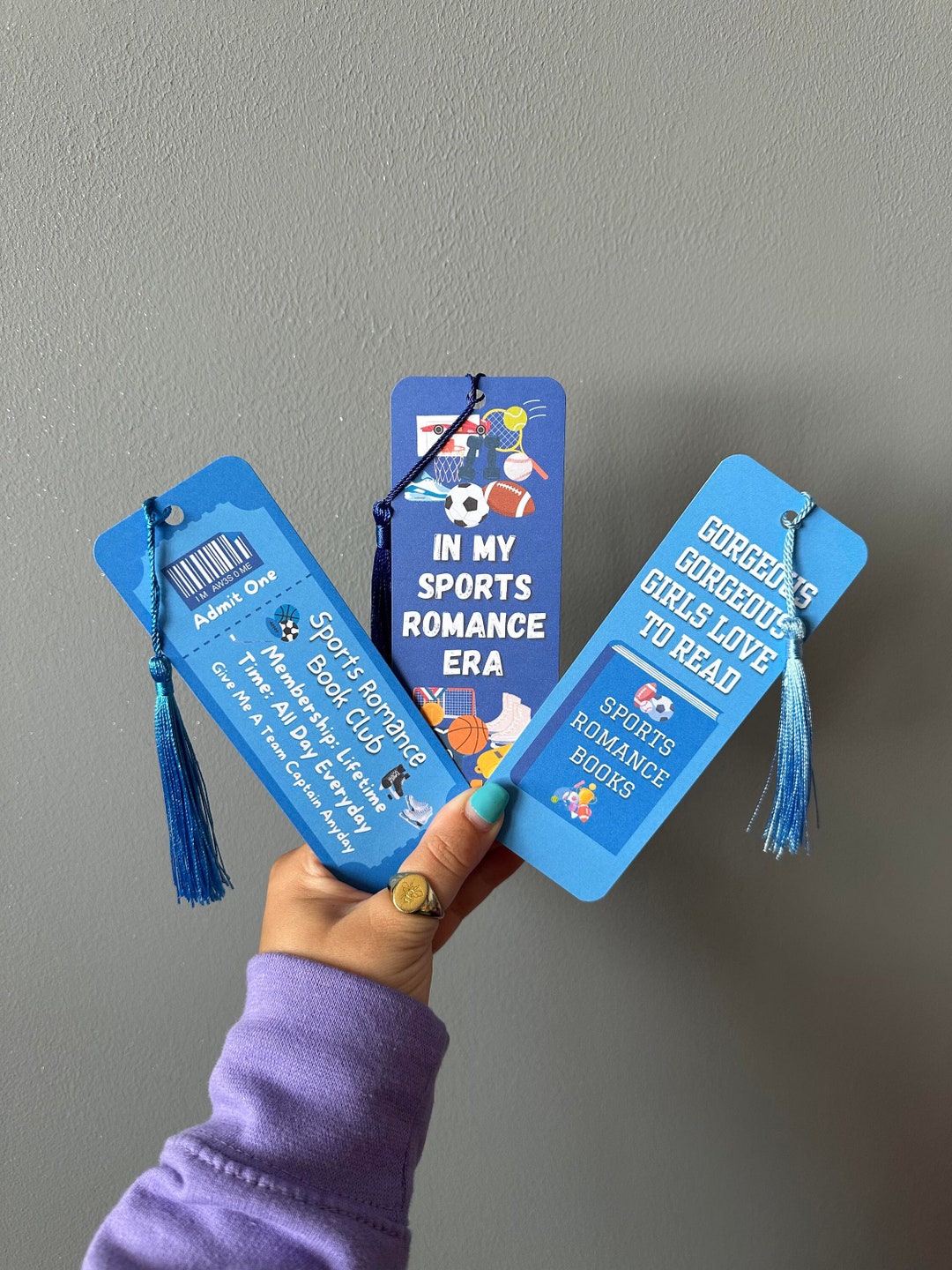 Set of 3 Sports Romance Bookmarks | Sports Romance Era, Sports Romance ...