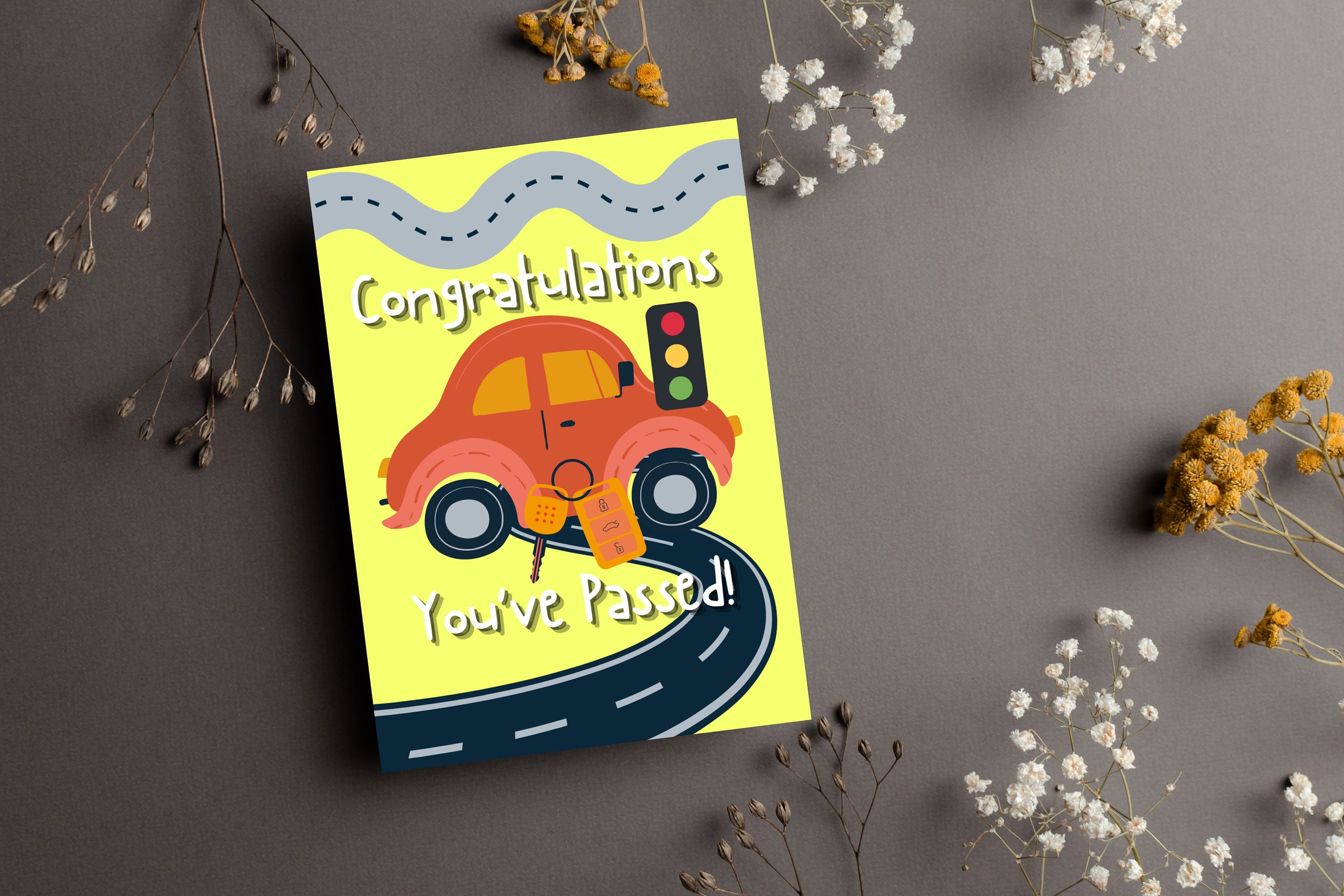 Congratulations on Passing Your Driving Test Card | Driving Test ...