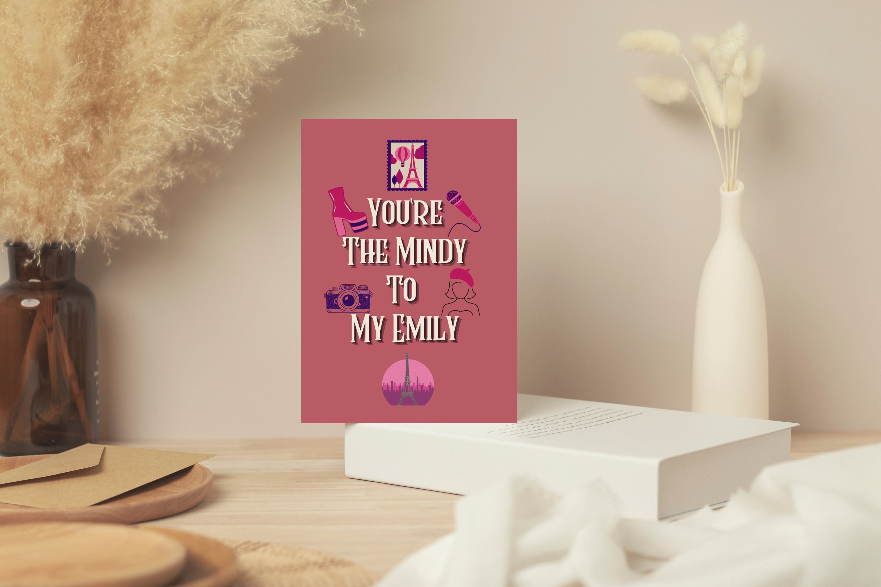 Emily in Paris Birthday Card | Mindy, Funny Pun Galentine's Card, Cute ...