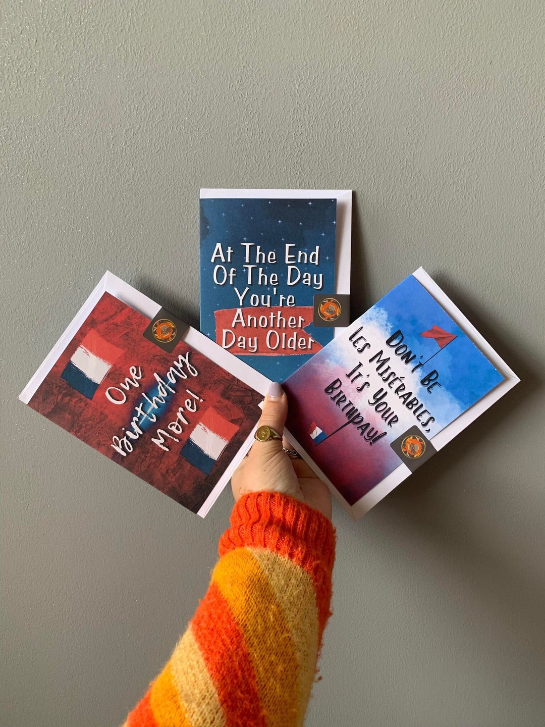 Set of 3 Les Misérables Musical Quote Lyric Cards | One Day More, at ...