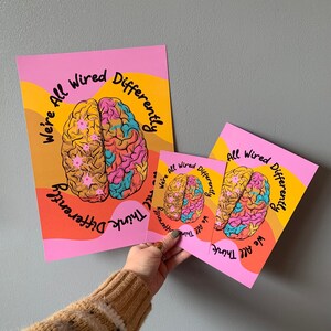 Neurodiversity Quote Wall Art Print | Autism Gift, ADHD Gift, Autistic ...