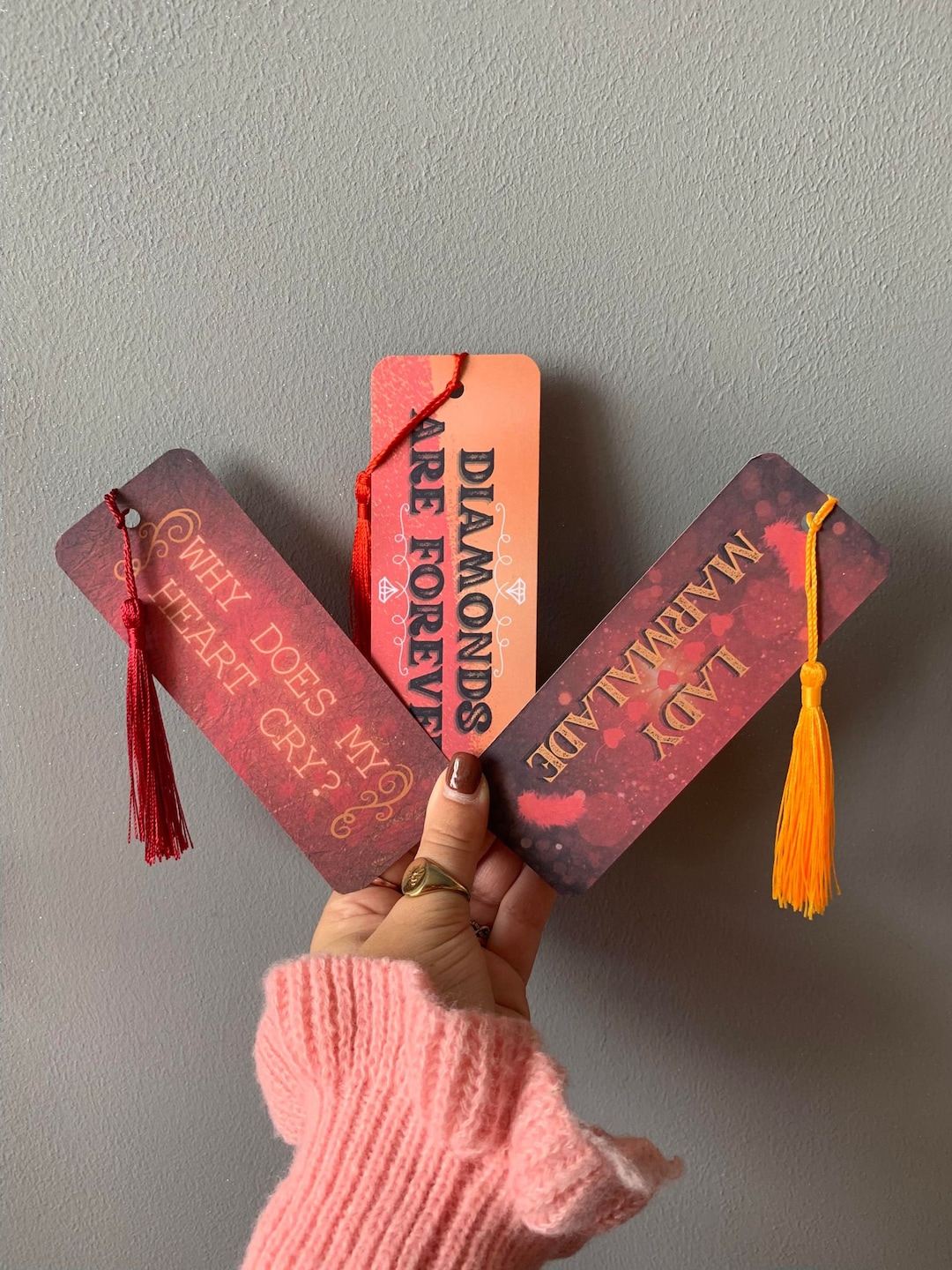 Set of 3 Moulin Rouge the Musical Quote Song Lyric Bookmarks | Why Does ...