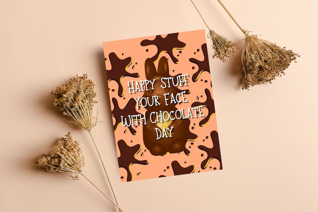 Funny Easter Chocolate Bunny Card | Hilarious Easter Rabbit Card, Funny ...