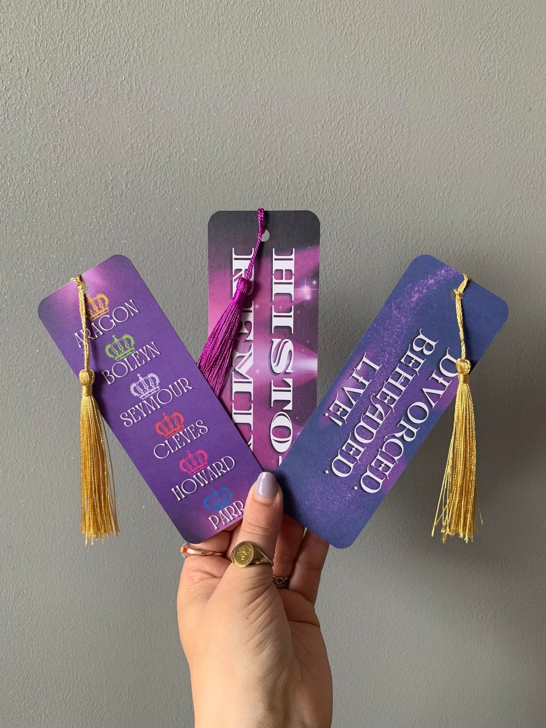Set of 3 Six the Musical Quote Song Lyric Bookmarks | Ex-wives Song ...