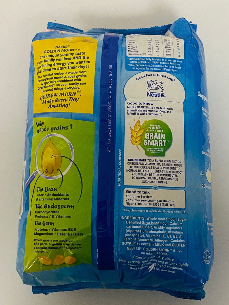 Golden Morn 900g Cereal Maize & Soy Protein - Etsy